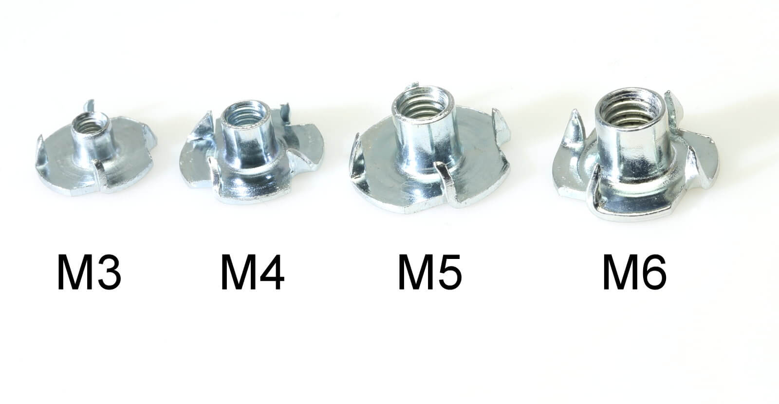 M 4 Einschlagmutter Stahl verzinkt · einzeln